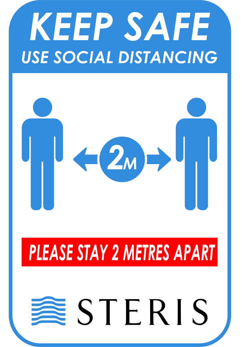 Keep Safe #2 - Use Social Distancing (Blue) Metric – STERIS Portal